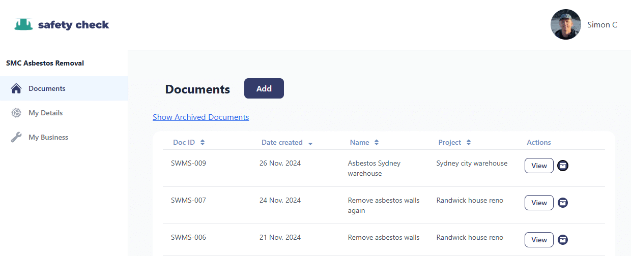 Creating a SWMS from a template - SafetyCheck